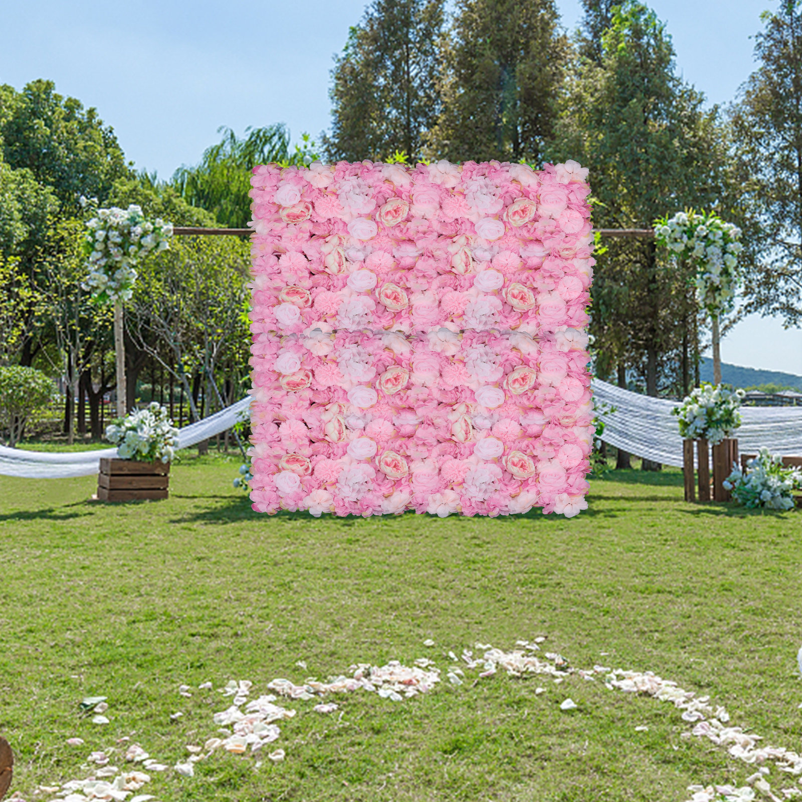 Primrue Silk Rose Wall Panel | Wayfair