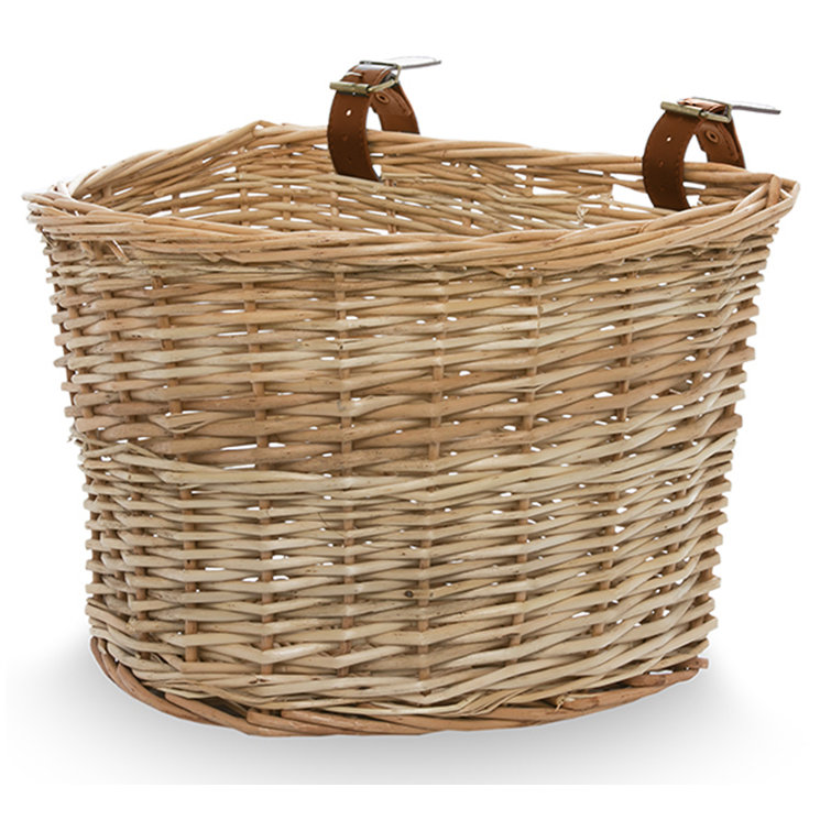 Gracie Oaks Willow Bicycle Wicker Basket | Wayfair