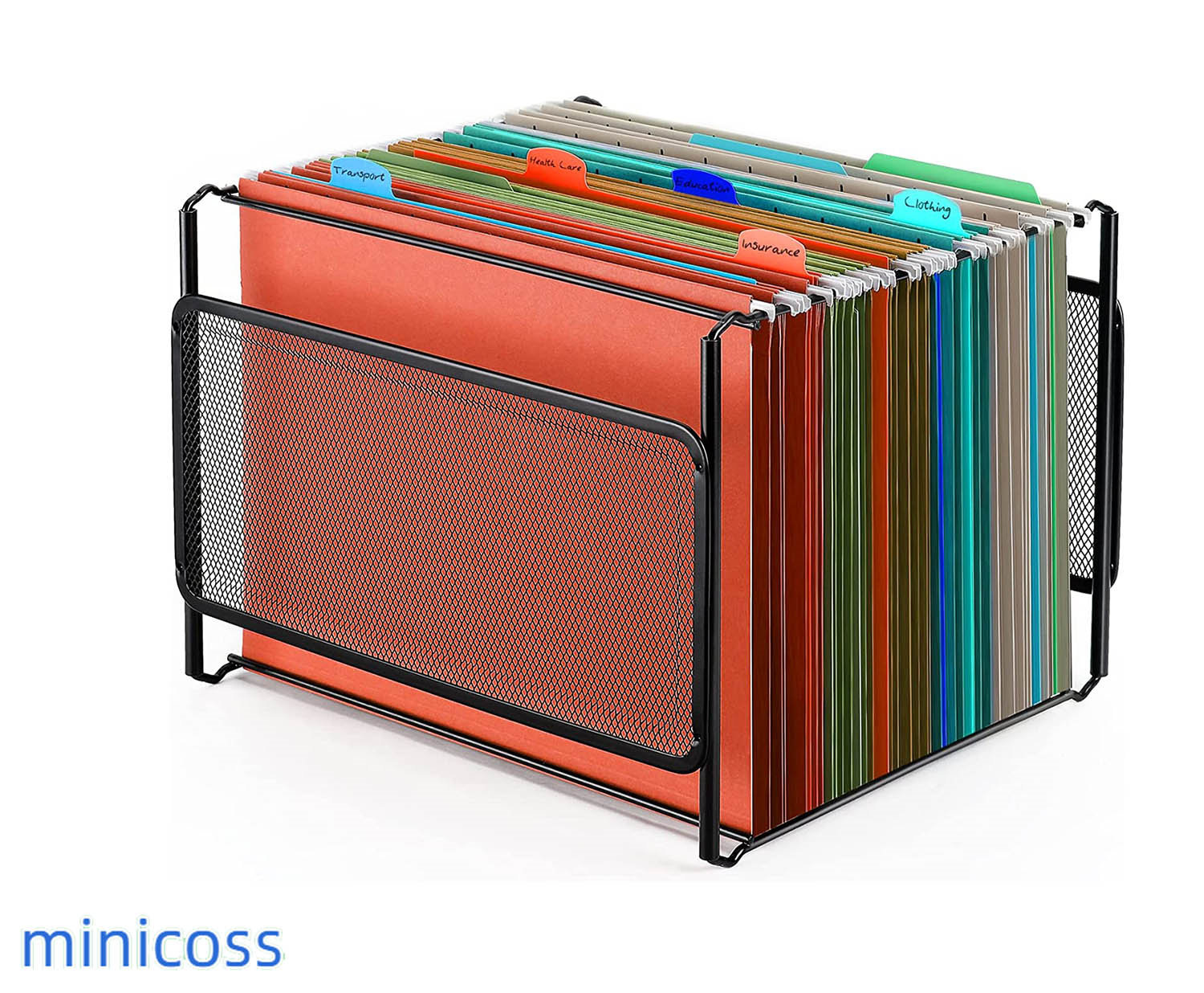 Minicoss Mesh Hanging File Organizer File Folders File Drawer Organizer