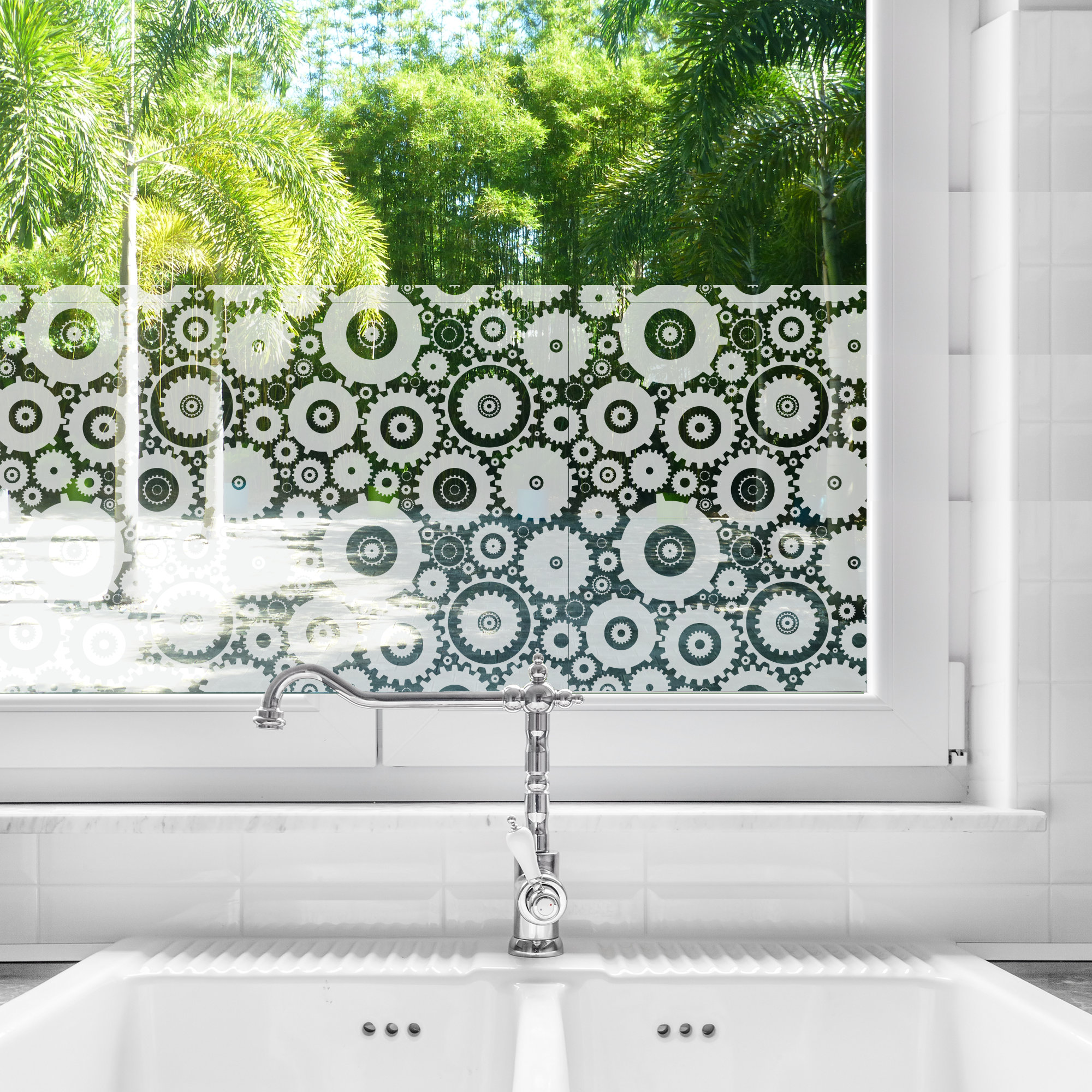 Stick Pretty Sprockets Cling Window Wall Decal | Wayfair