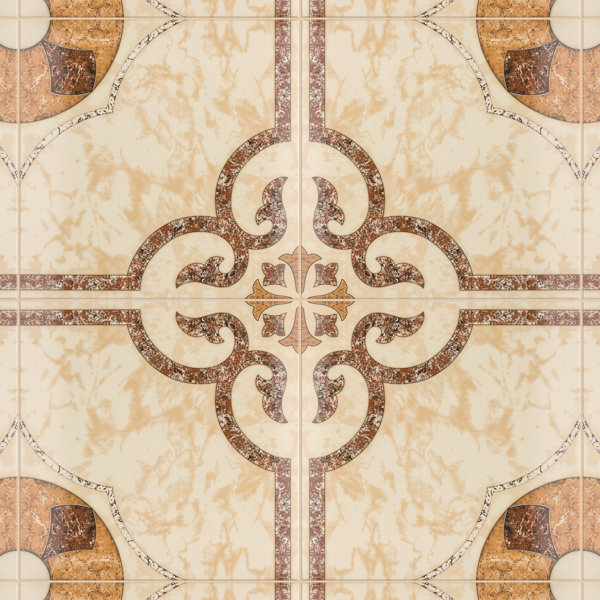 Merola Tile Cairoo 18" x 18" Ceramic Patterned Wall & Floor Tile ...