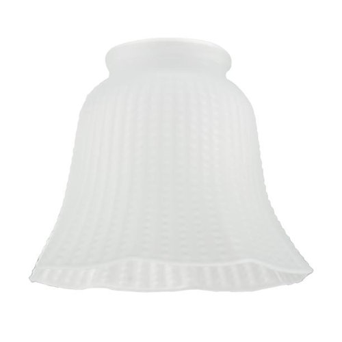 Westinghouse 9.7cm H Glass Bell Lamp Shade ( Screw On ) in White ...