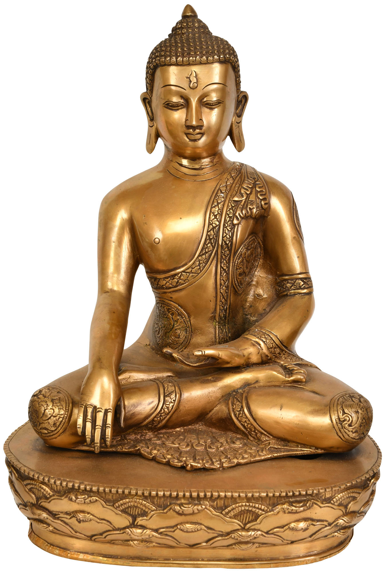 Bungalow Rose Tibetan Buddhist Deity Lord Buddha In Mara-Vijay Mudra ...