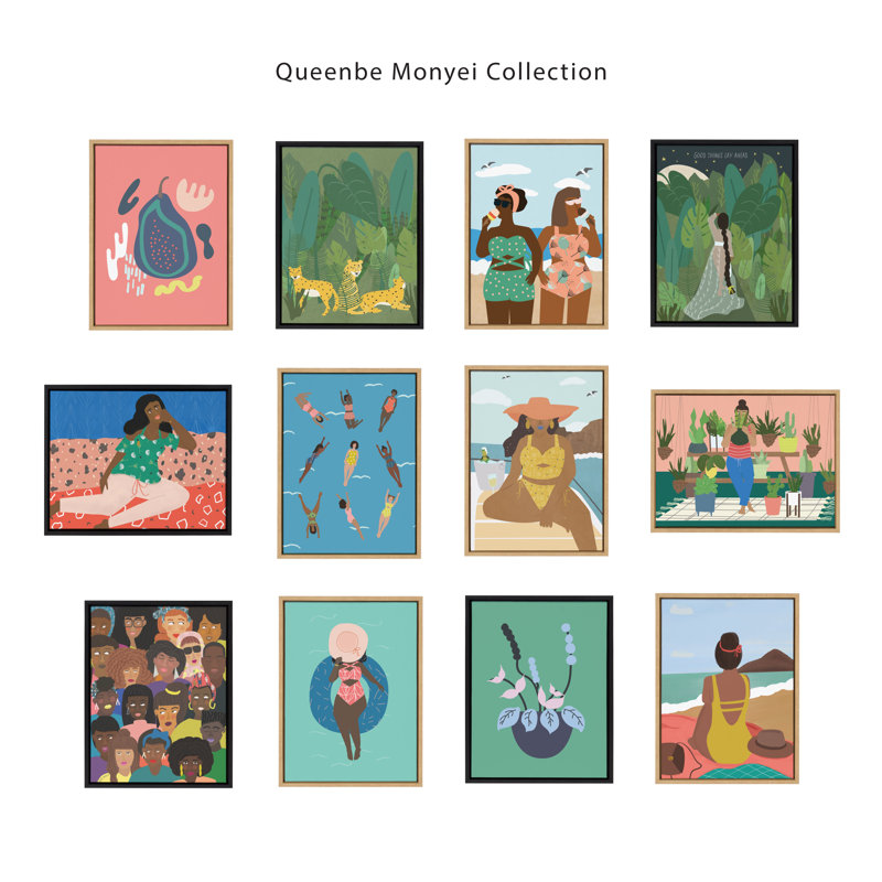 Red Barrel Studio® Black People United Framed On Canvas by Queenbe ...