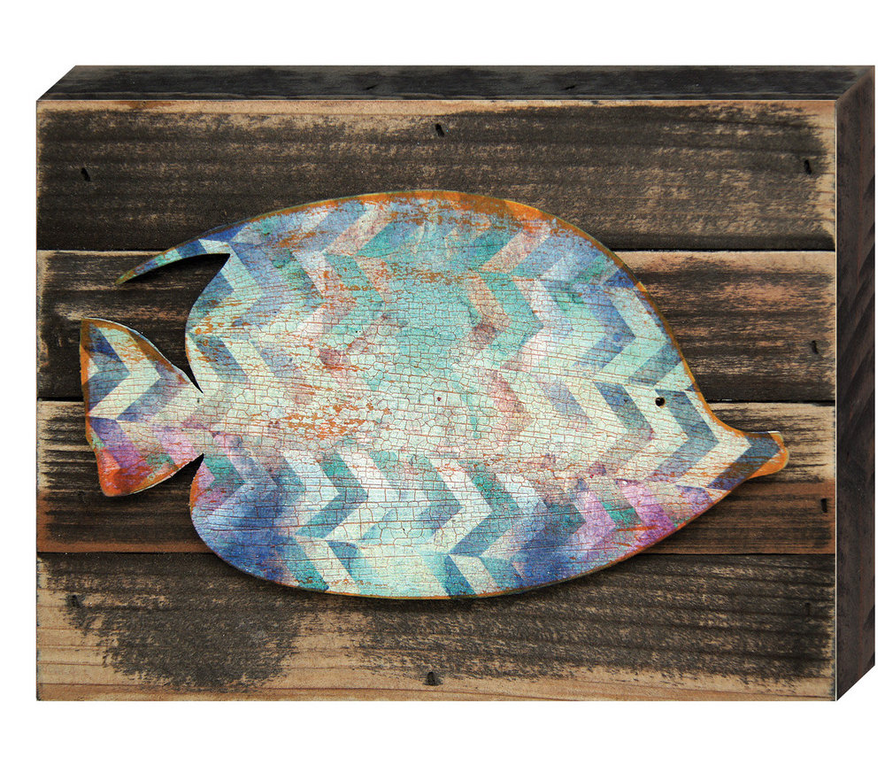 Designocracy Tropical Fish Wall Art Wooden Board Wall Décor | Wayfair