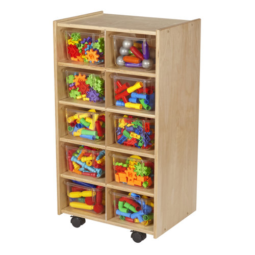Childcraft Mobile 10 Compartment Cubby with Trays & Reviews | Wayfair