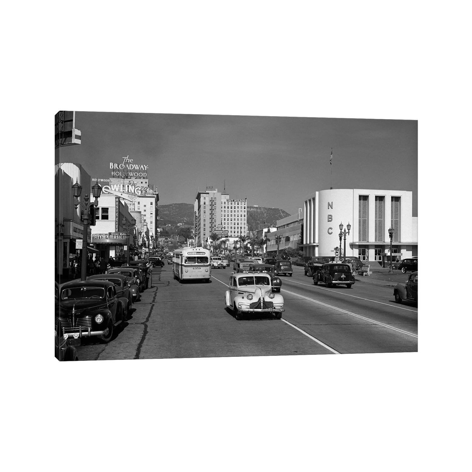 17 Stories 1940S Street Scene View Down Vine Street NBC Studio The ...