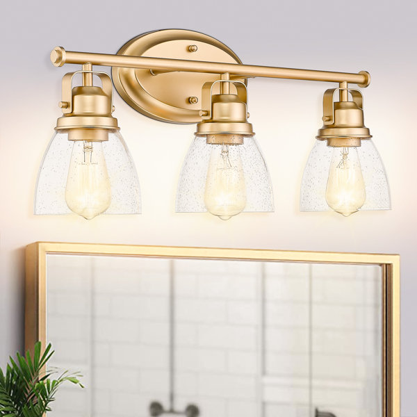 Mercer41 Koos Gold Vanity Lights for Mirror,Bathroom Vanity Lighting ...