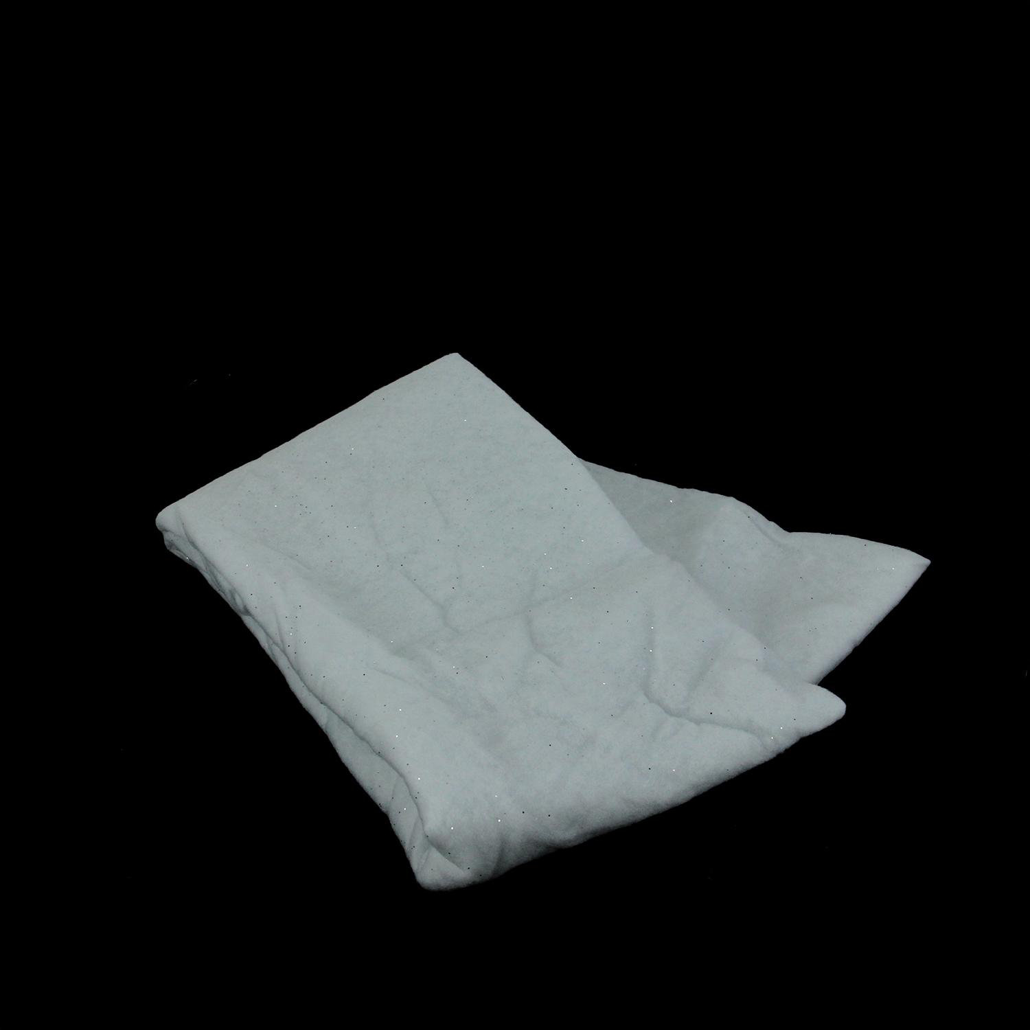 Northlight White Glitter Artificial Powder Snow Christmas Drape 36" x ...