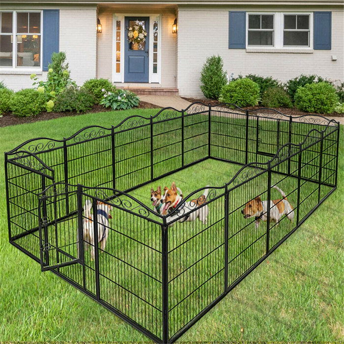 BingoPaw 8 Panels Portable Barrier Dog Pen & Reviews | Wayfair