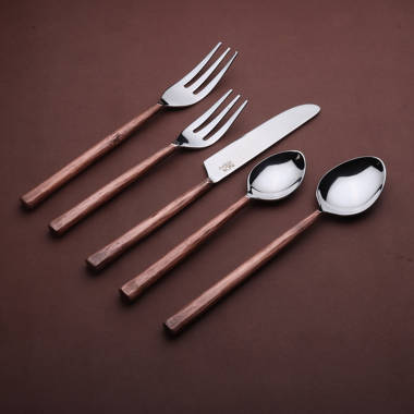 David Shaw Silverware Shale Stainless Steel Flatware Set - Service for ...