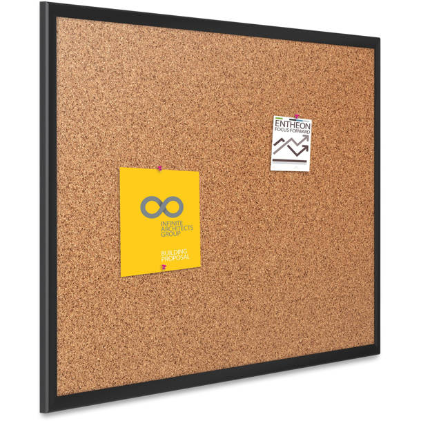 Ivy Bronx Wall Mounted Bulletin Board | Wayfair