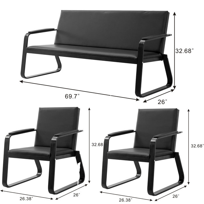 walsport 3 Piece Reception Set | Wayfair