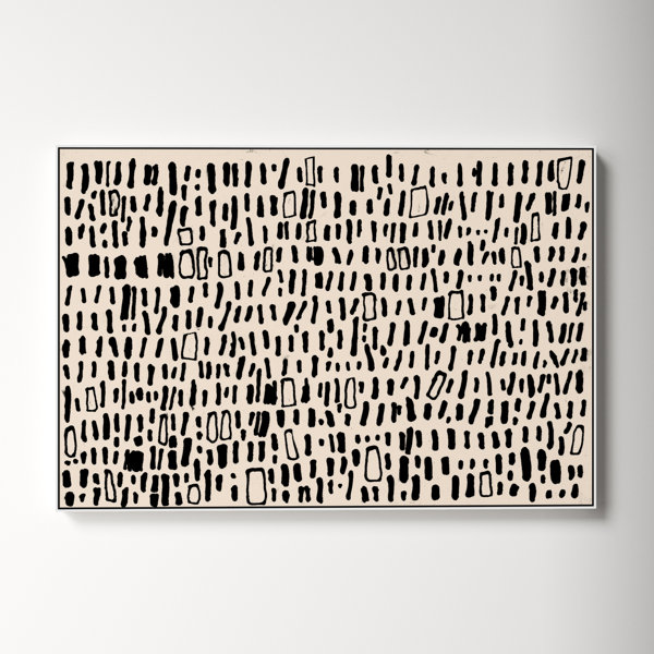 AllModern Timber Tribal Code Framed On Canvas by Filippo Ioco Print ...