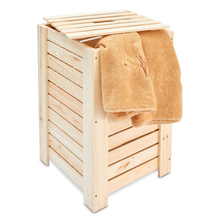 Dako Furniture Laundry Solid Wood Basket | Wayfair.co.uk