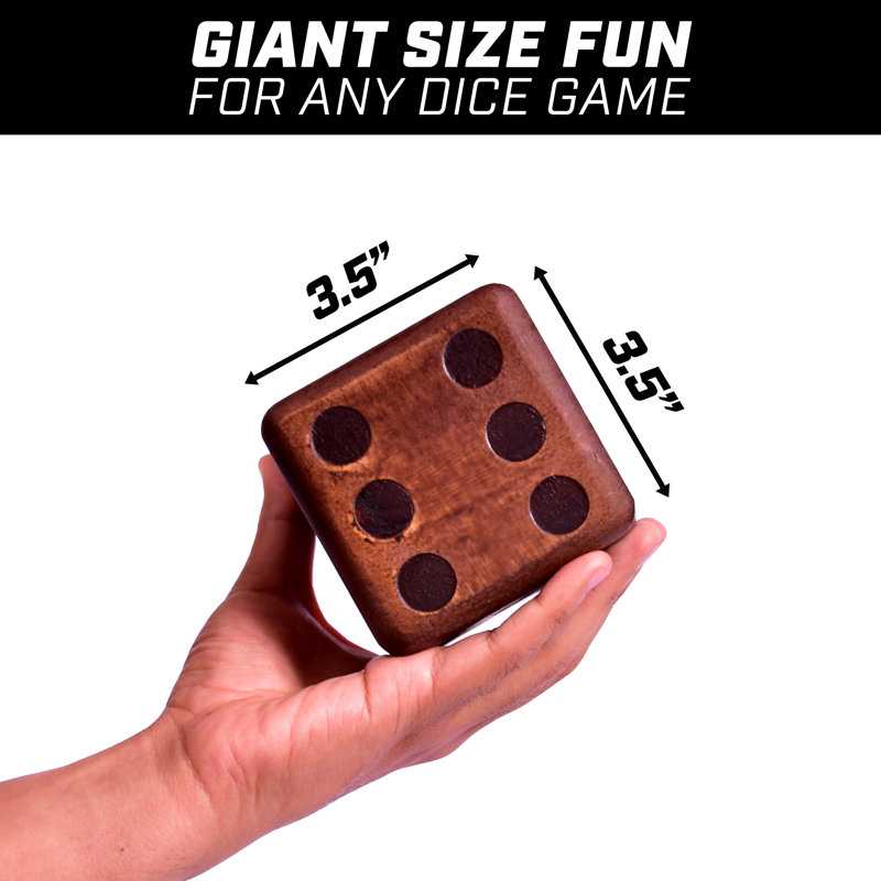 GoSports 3.5" Stain Wooden Dice Giant Board Game & Reviews | Wayfair