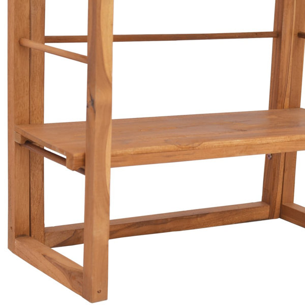 Loon Peak® Aashild Solid Teak Shelving Unit Wood | Wayfair