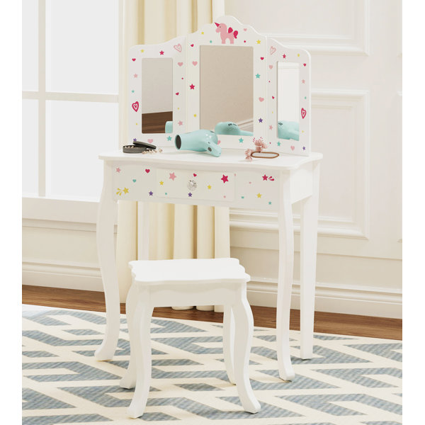Girls-white-vanity- | Wayfair