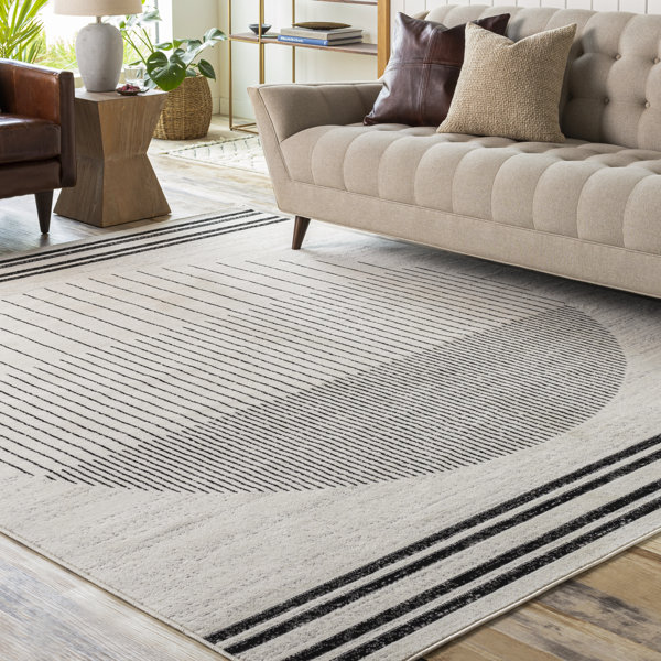 Blue Elephant Corum Black/Off-White Rug & Reviews | Wayfair.co.uk