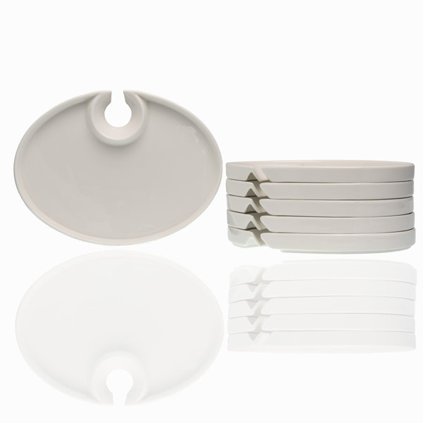 Red Vanilla Vanilla Trends Oval 8.75" Appetizer Plate | Wayfair