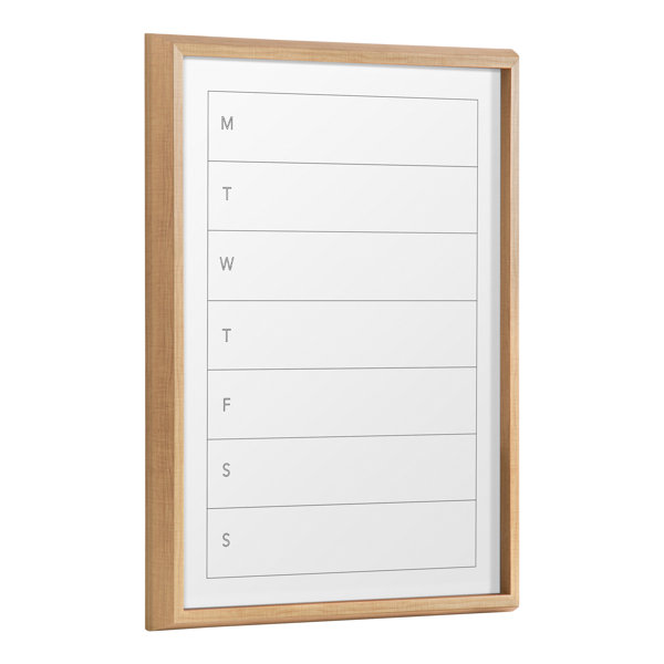 Gracie Oaks Weekly Menu Framed On Glass by The Creative Bunch Studio ...