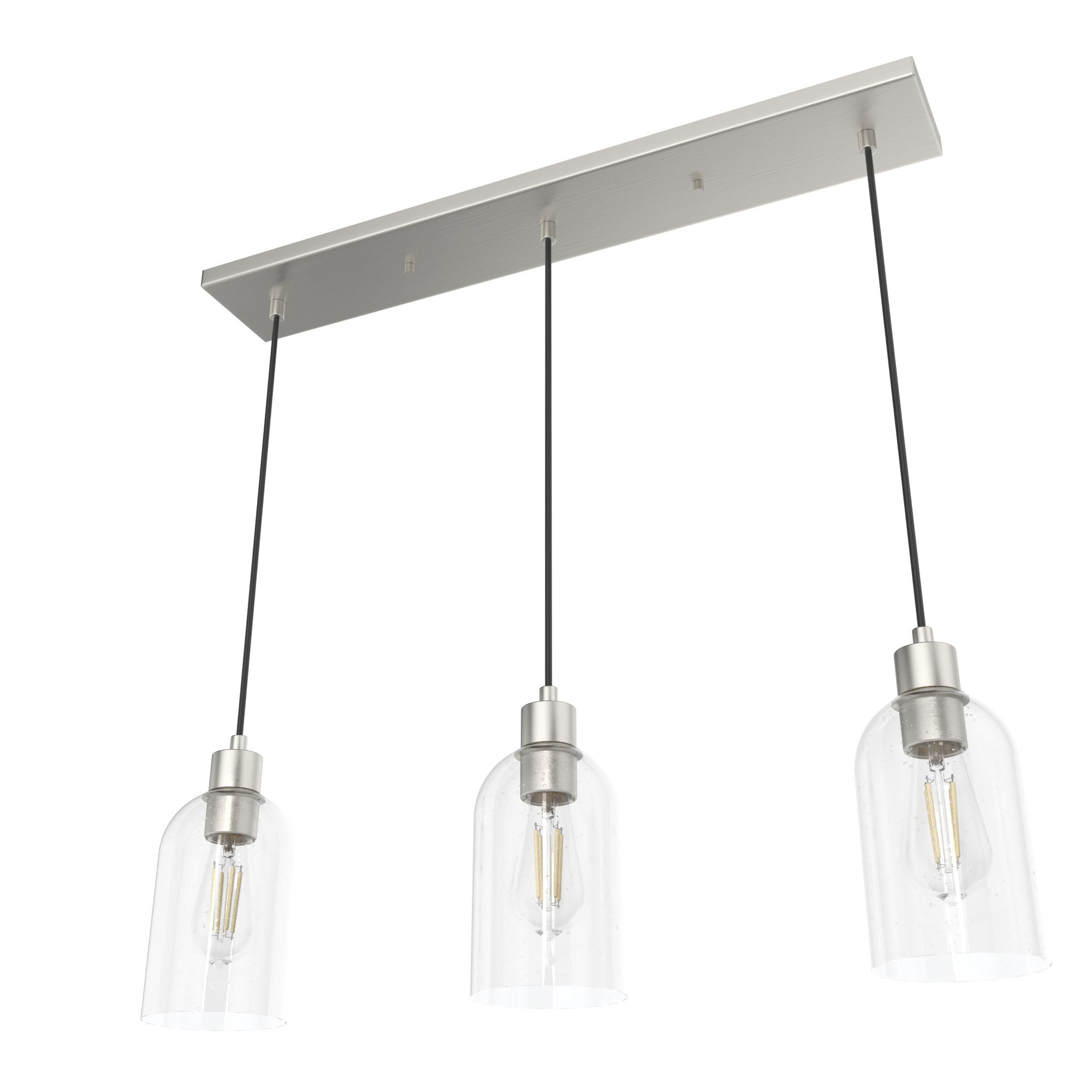 Hunter Fan Lochemeade 3 Light Linear Cylinder Pendant & Reviews | Wayfair