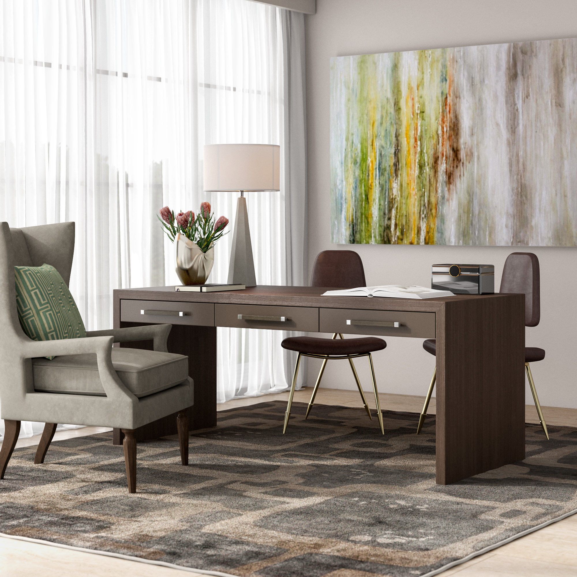 Theodore Alexander TA Studio Desk | Wayfair