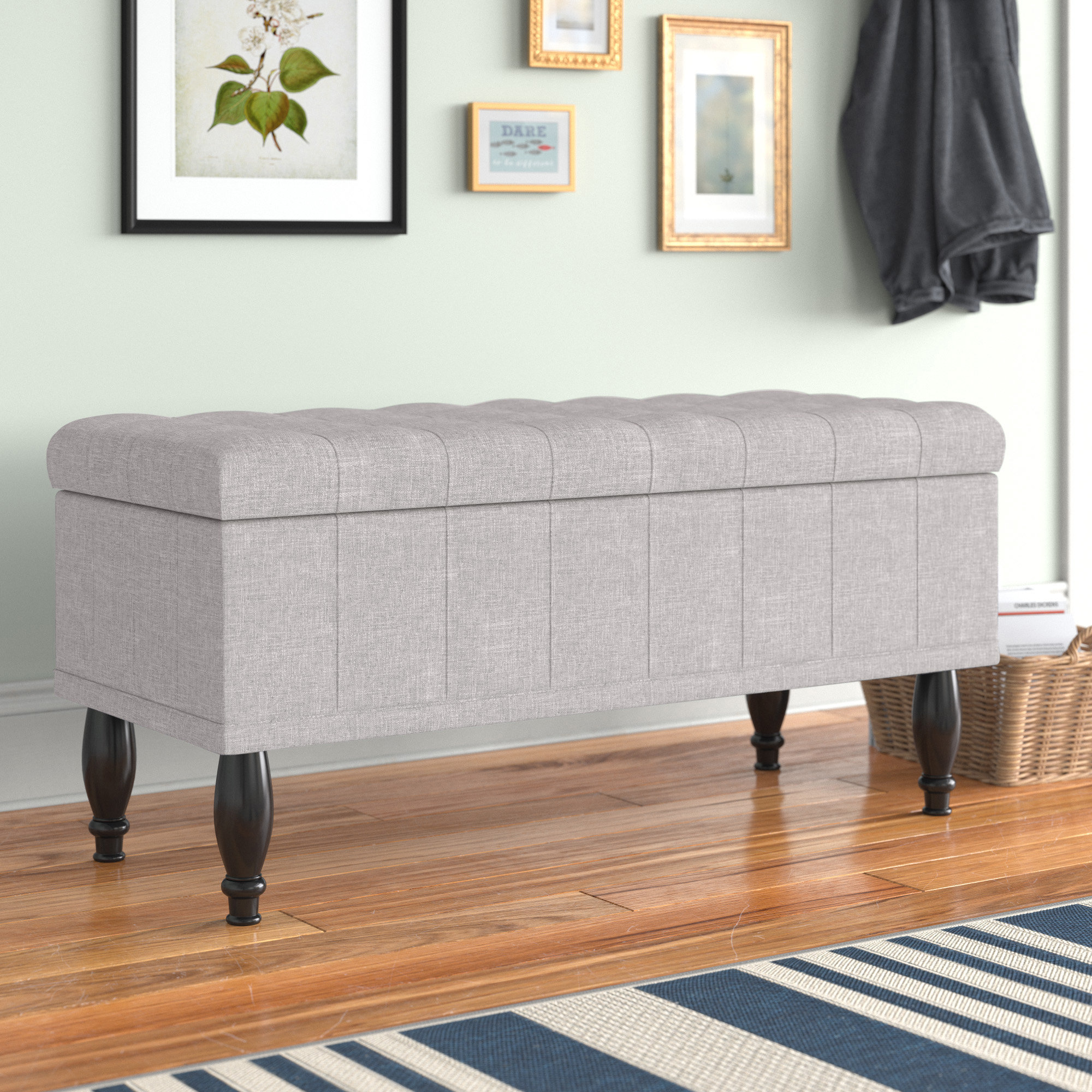 Charlton Home® Caffin Storage Bench & Reviews | Wayfair