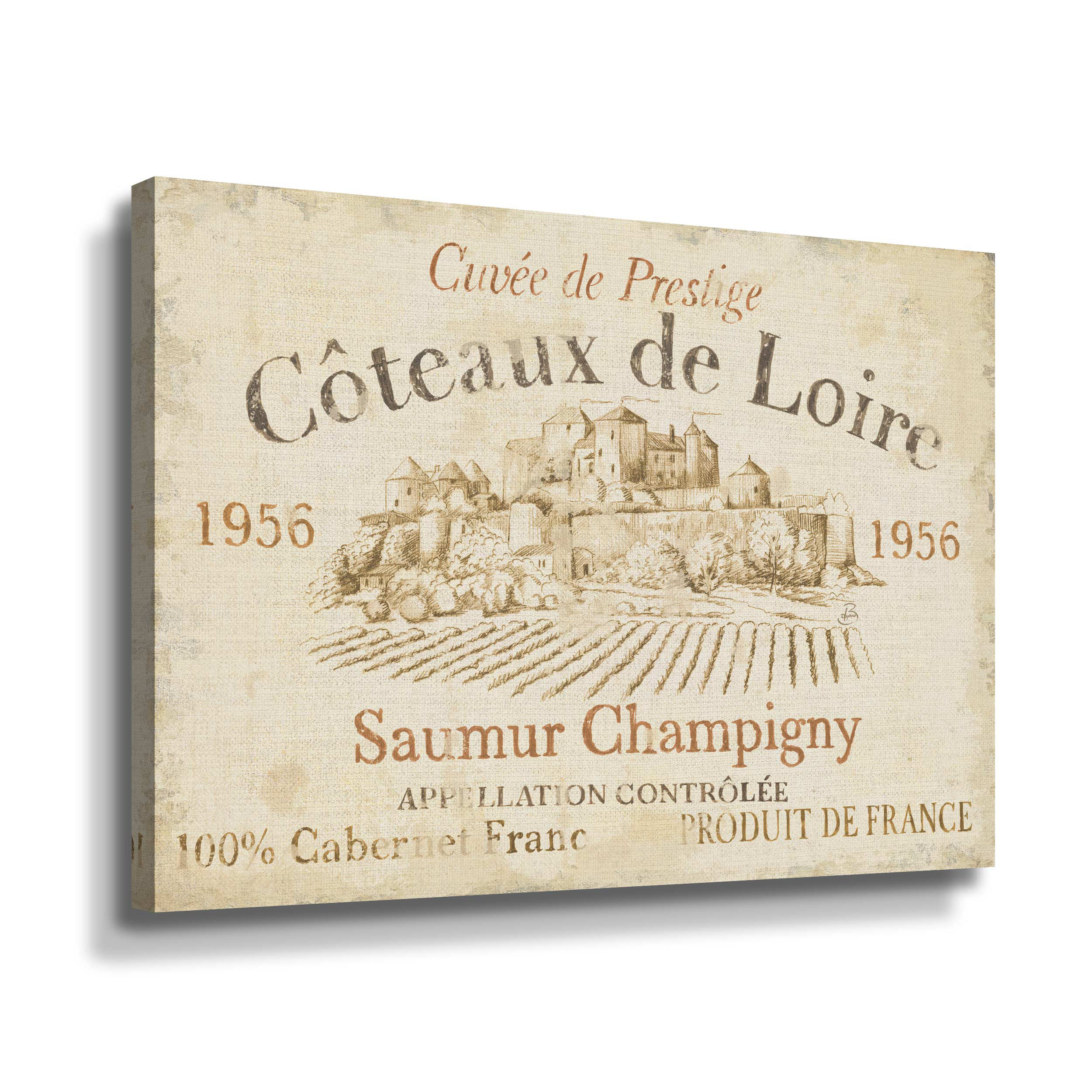 Vintage French Wine Label Art