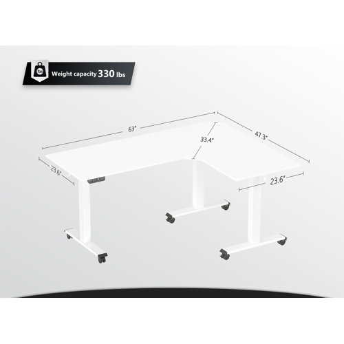 Inbox Zero Juilo 63'' Desk | Wayfair