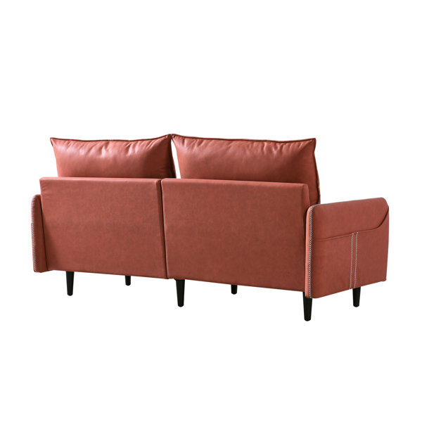 Latitude Run® Rondarious 32.6'' Vegan Leather Sofa | Wayfair