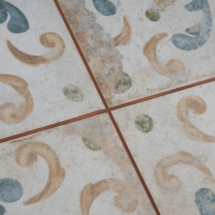 Merola Tile Kings 18" x 18" Ceramic Patterned Wall & Floor Tile | Wayfair