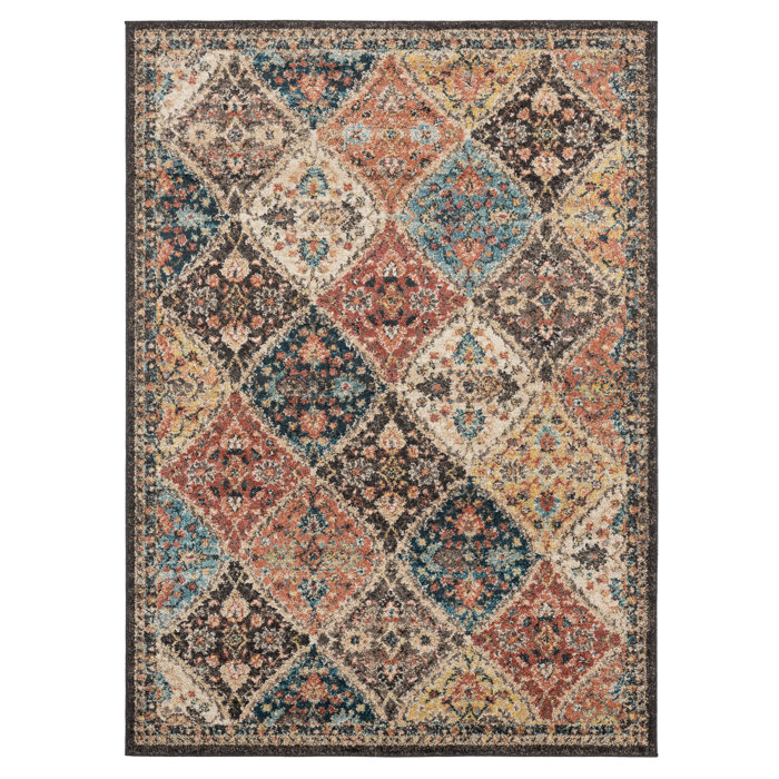 Astoria Grand Summertown Brown/Red Rug & Reviews | Wayfair