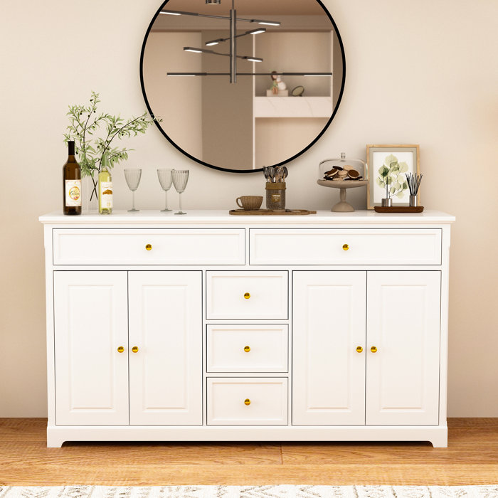 Winston Porter Ilani 59.1'' Wide 5 Drawer Sideboard & Reviews | Wayfair