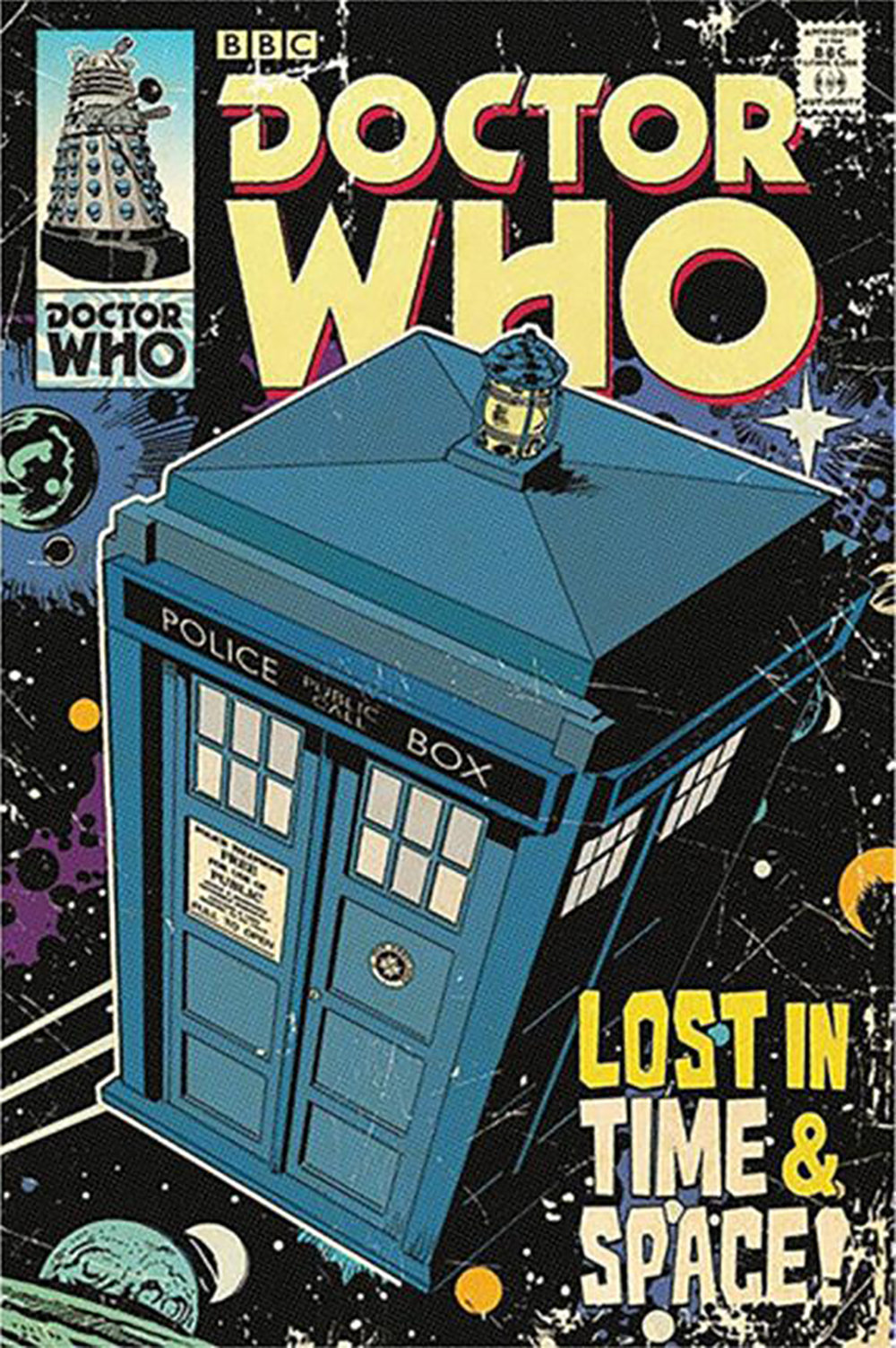 Buy Art For Less Doctor Who Tardis Comic Book Cover Dr Who - Unframed ...