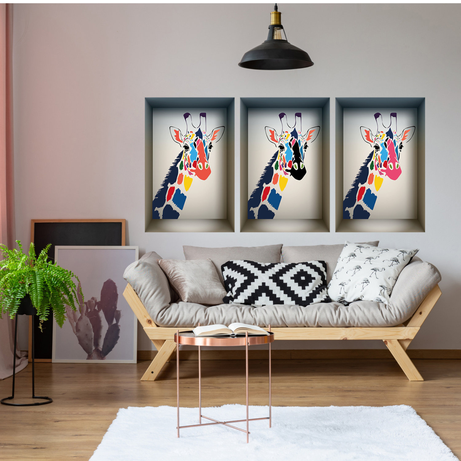 Bungalow Rose Peel and Stick Niche Wall Decals, Set of 3 | Wayfair