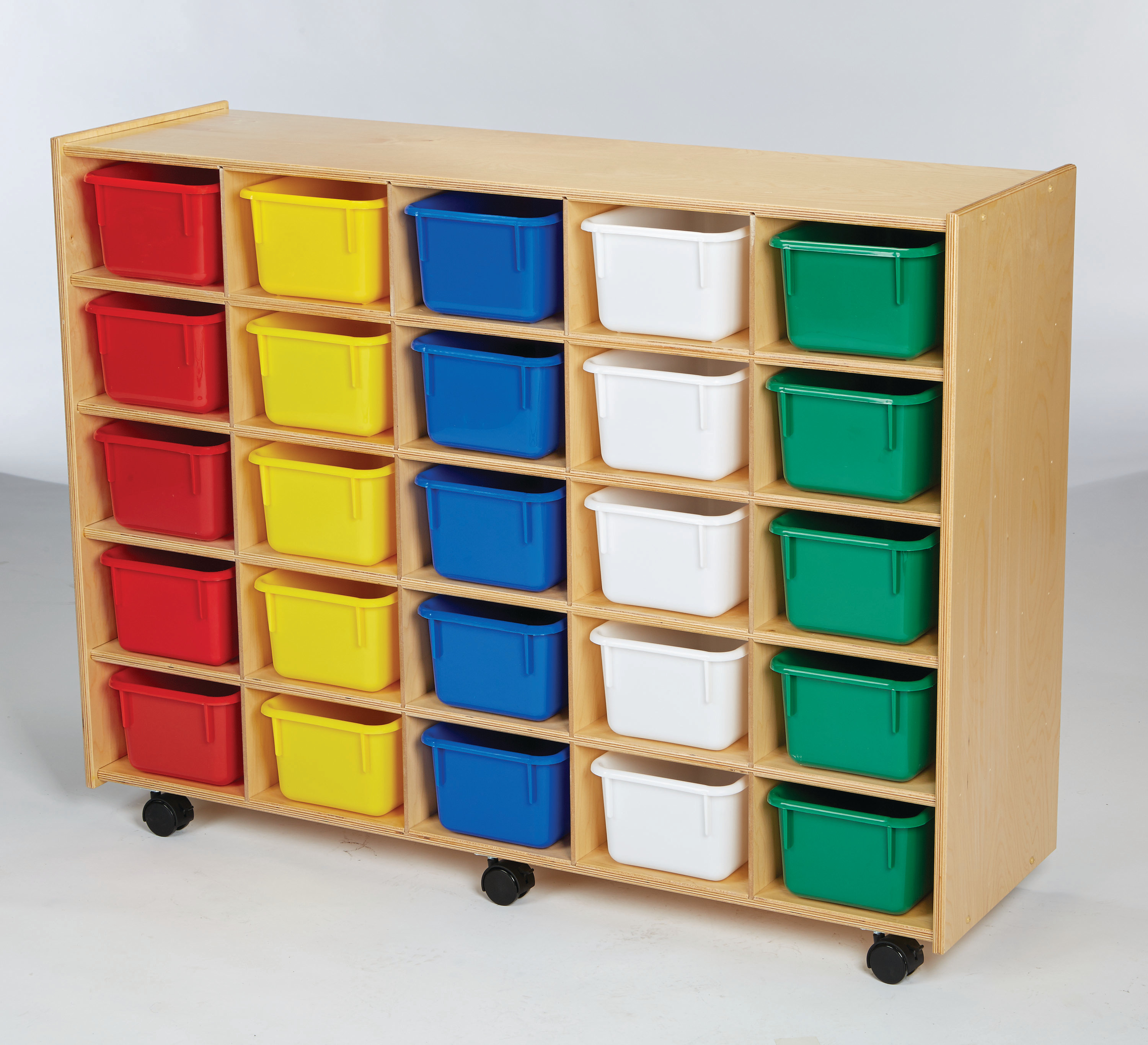 Childcraft Mobile 25 Compartment Cubby with Trays | Wayfair