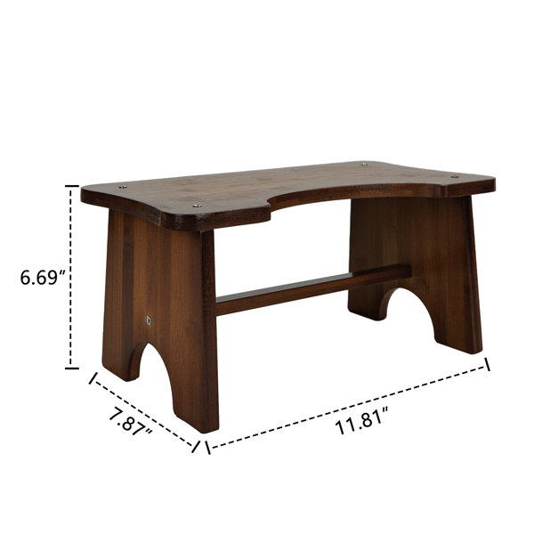 Lark Manor 6.69" Wood Lightweight Step Stool & Reviews | Wayfair