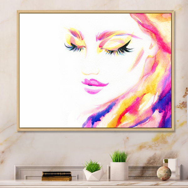 Mercer41 Beautiful Multicolor Woman Portrait - on | Wayfair