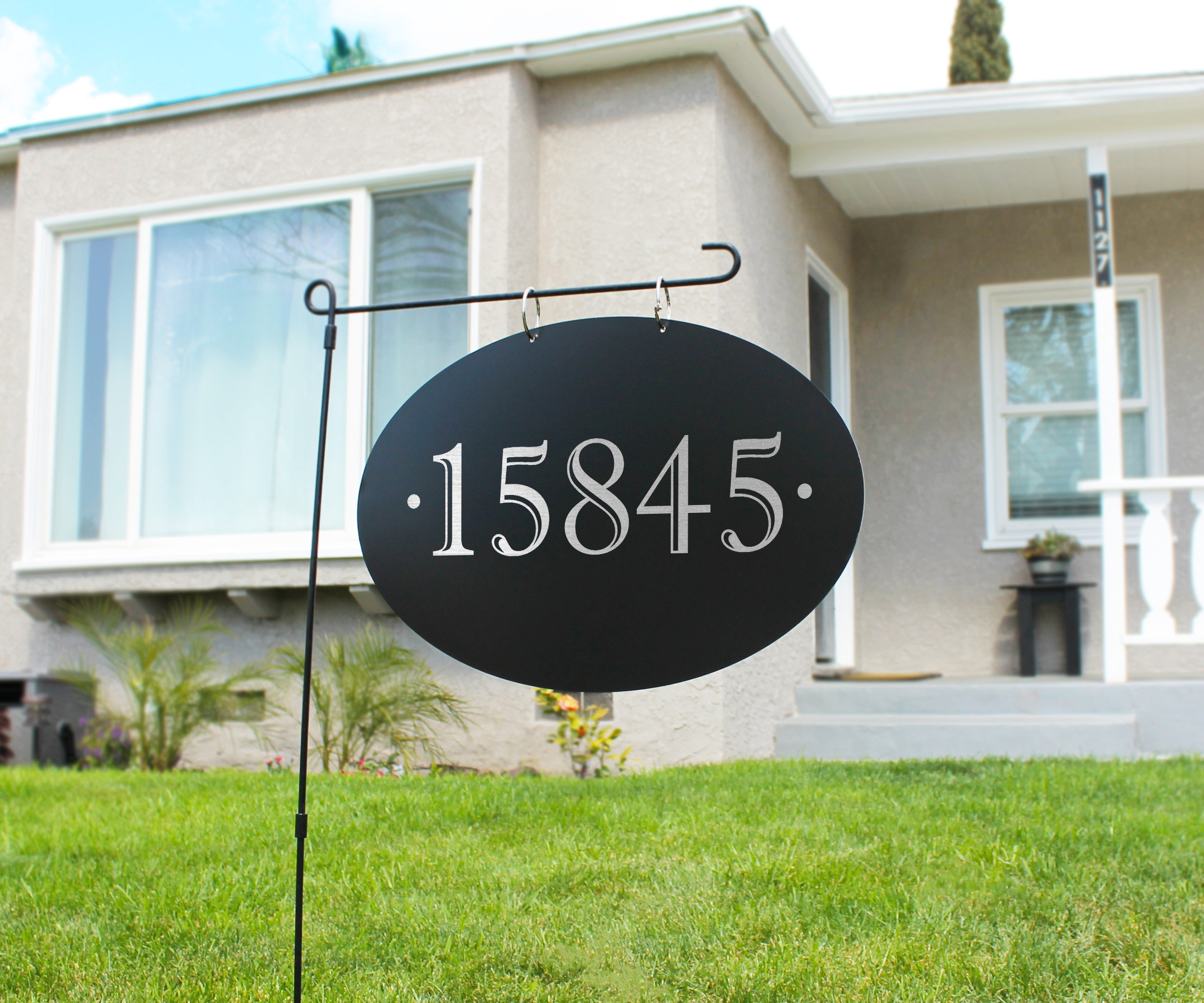 Etchey 1-Line Address Plaque Frame | Wayfair