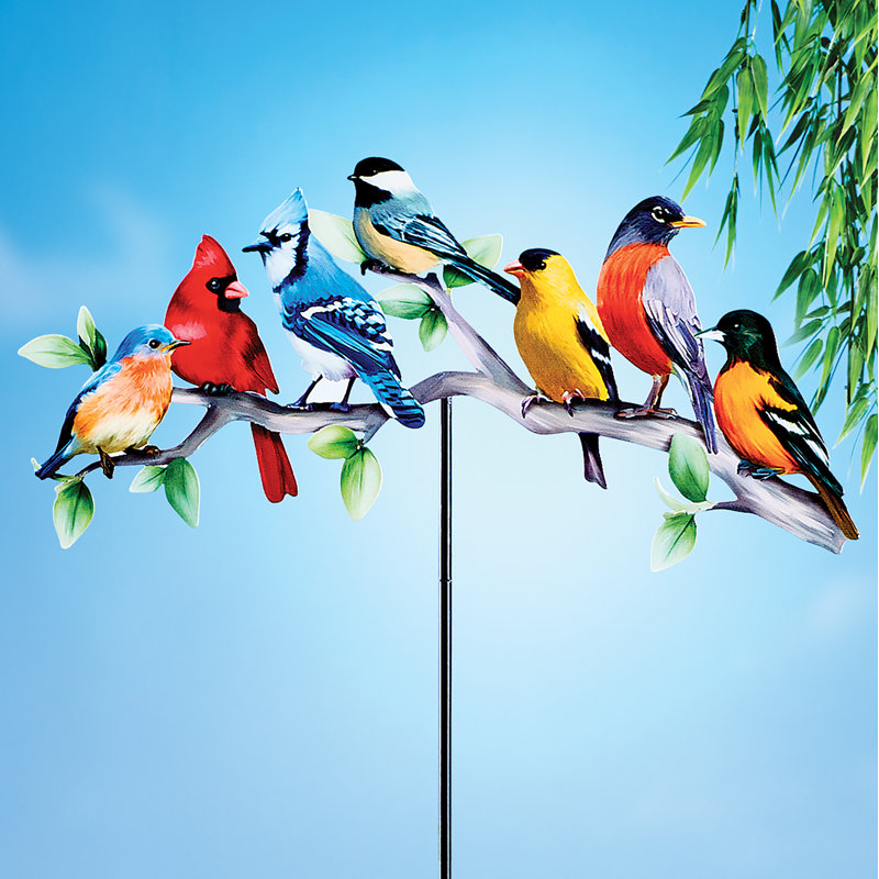 Arlmont & Co. Birds on a Branch Garden Stake & Reviews | Wayfair