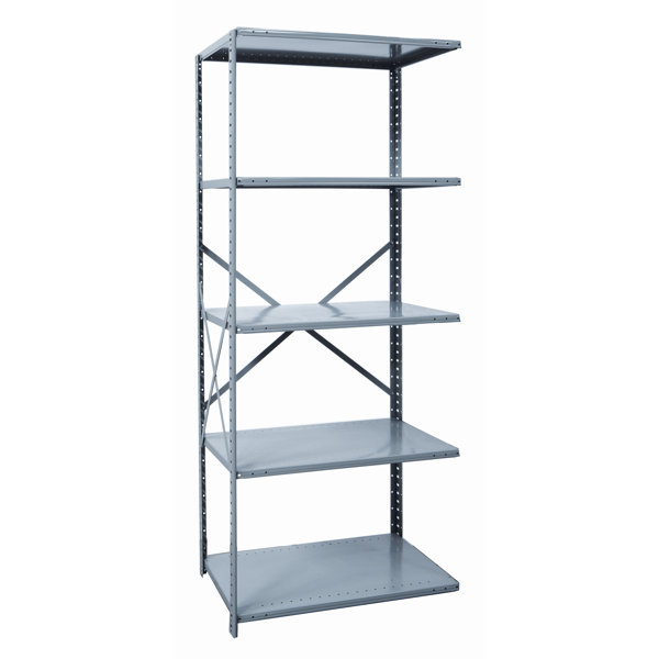Hallowell Hi-Tech Shelving Duty Open Type 4 Shelf Shelving Unit Add-on ...