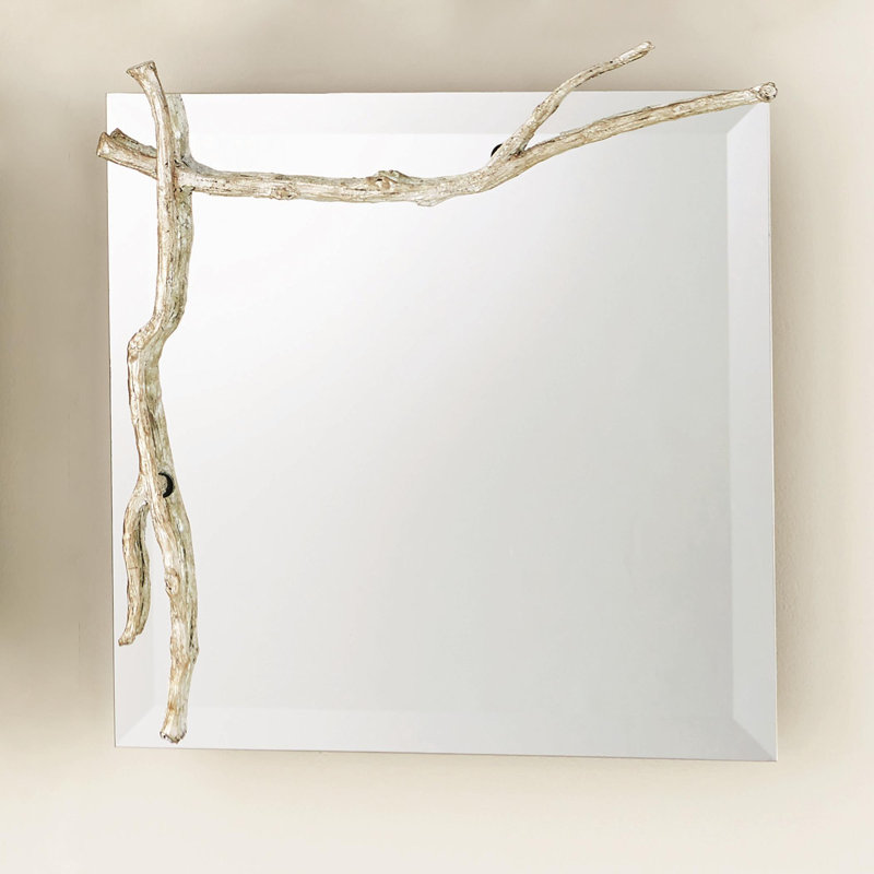 Studio A Twig Mirror-Silver Leaf-Sm | Perigold