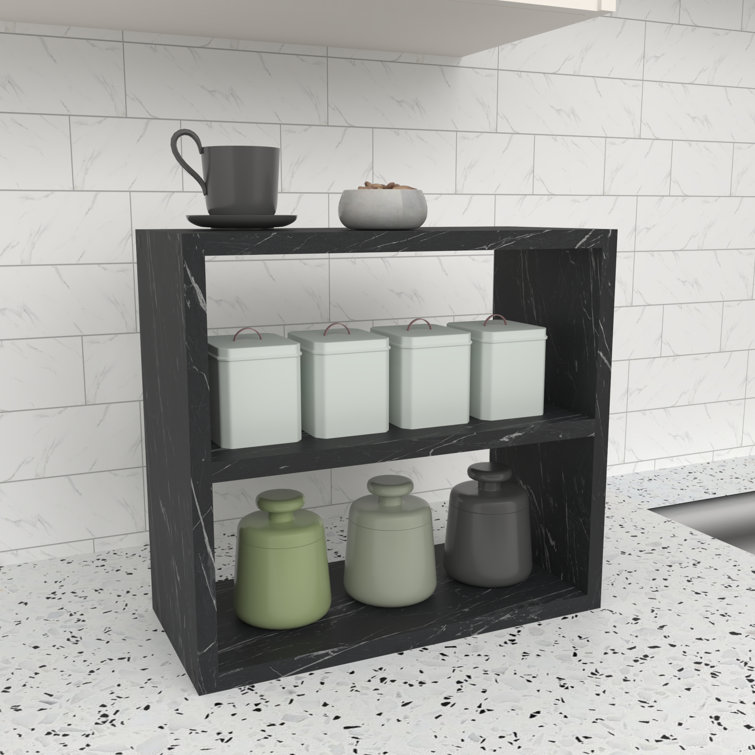 Metro Lane Hjo Marble Kitchen Shelf | Wayfair.co.uk