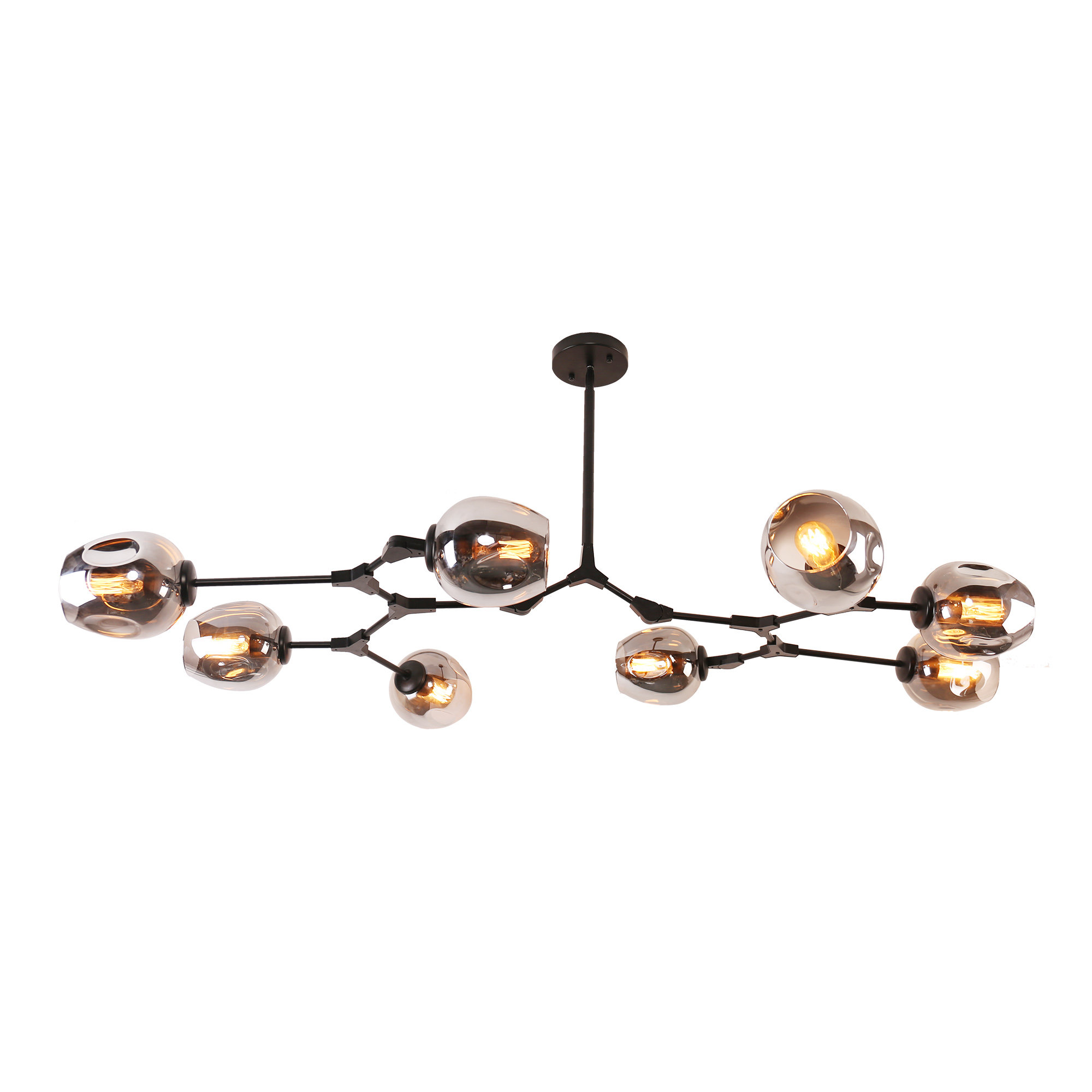 George Oliver Deth 8 - Light Shaded Modern Linear Pendant | Wayfair