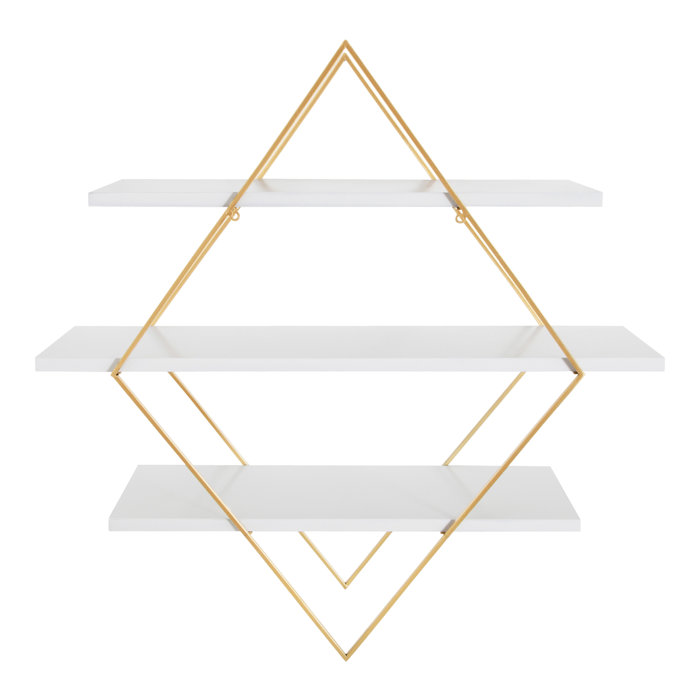 Everly Quinn Varner 3 Piece Diamond Floating Shelf & Reviews | Wayfair