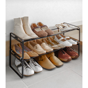 Yamazaki USA Yamazaki Home Adjustable Shoe Rack, Spacesaving Storage ...