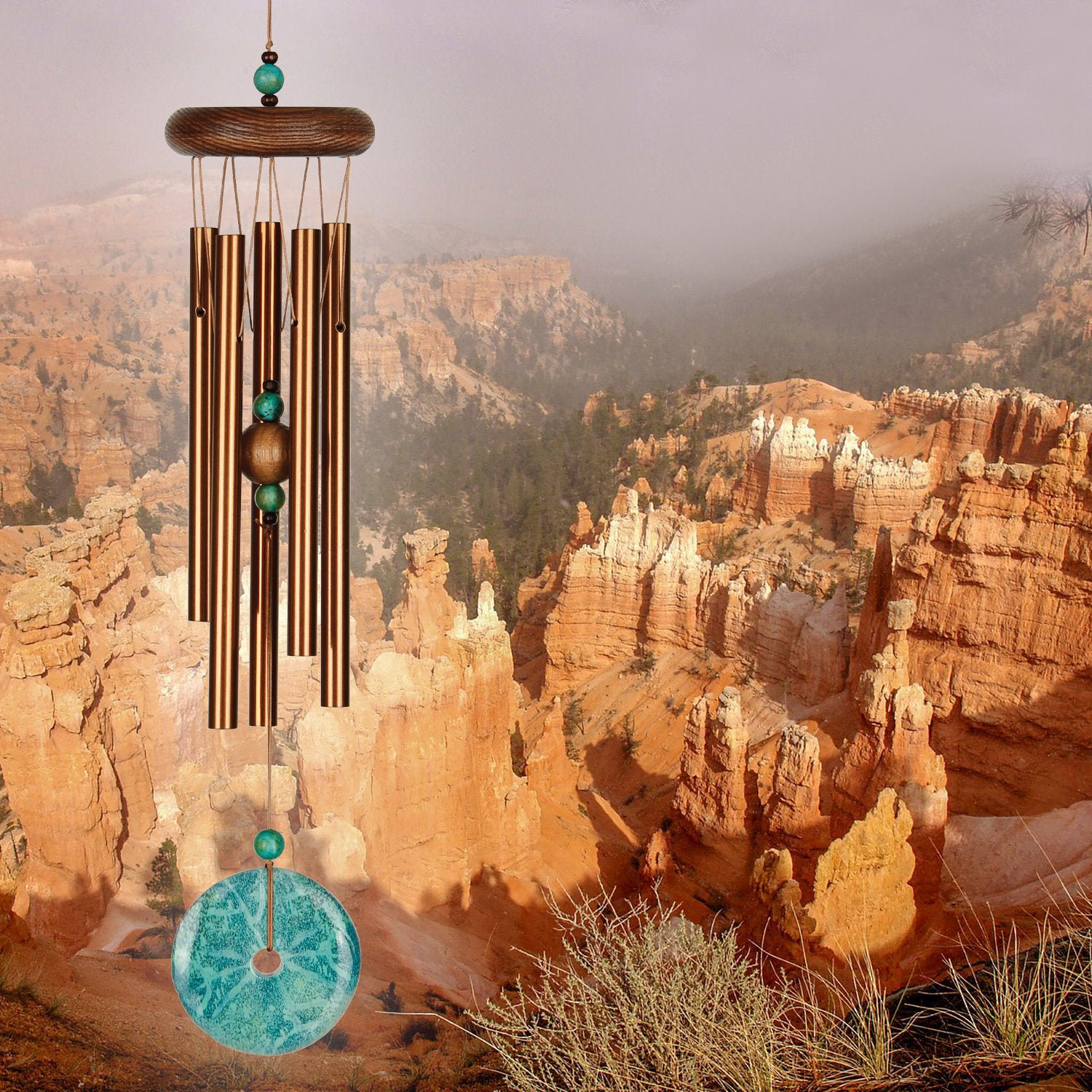 Woodstock Chimes Turquoise - Petite Wind Chime | Wayfair