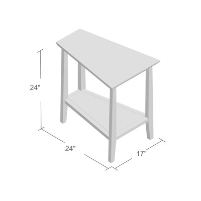 Alcott Hill® Delton Solid Wood Recliner Wedge Table & Reviews | Wayfair