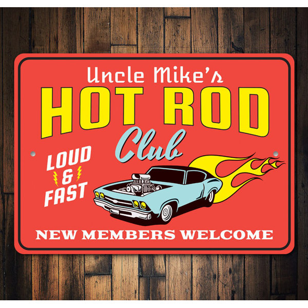 Lizton Sign Shop, Inc Hot Rod Club New Members Welcome Aluminum Sign ...